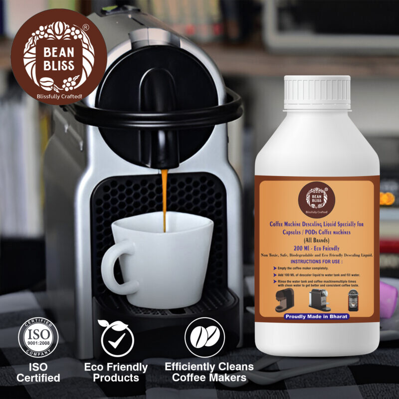 Bean Bliss Eco-Friendly Descaling Liquid for Capsule-Based Coffee ...